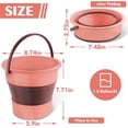 Collapsible Bucket 1.3 Gallon/5L Small Plastic ousehold Cleaning Mop ...