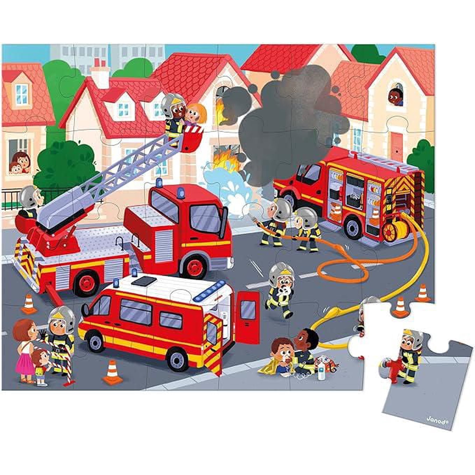 Click here for Janod - Firefighting Puzzle With Poster - Develops... prices