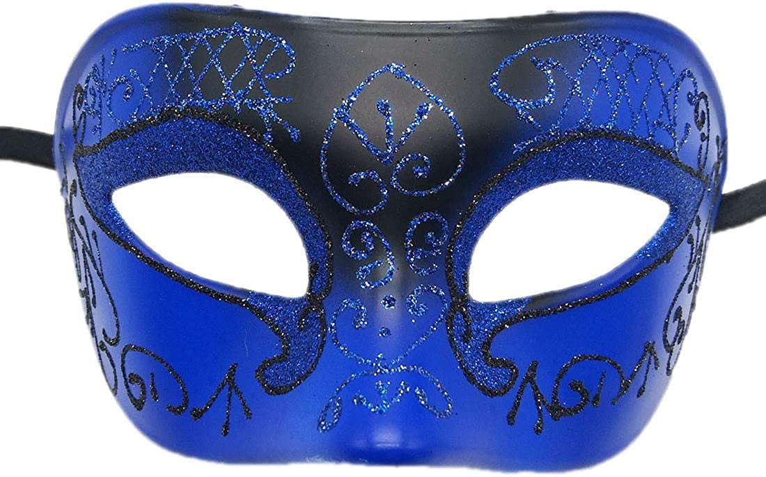 Royal Blue Masquerade Masks For Men