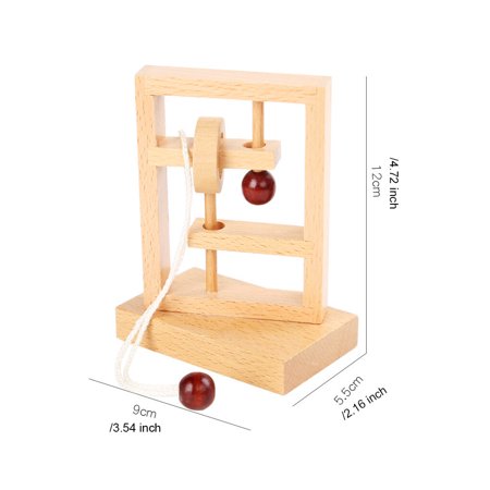 Classic Wood Rope Puzzles Intelligent Education Unlock Toys Gift ...