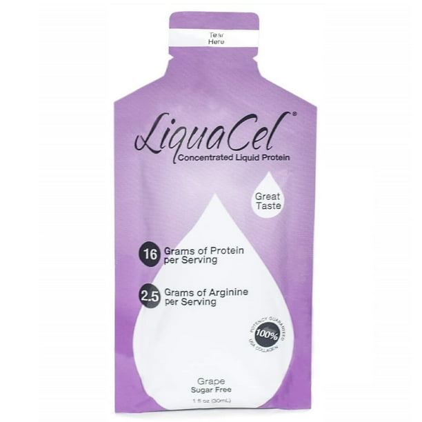 LiquaCel Liquid Protein 1oz Packets - Available in 6 Flavors! Size: 100 ...