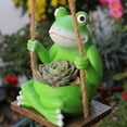 Upgraded Whimsical Frogs Planter Pot For Indoor And Outdoor Garden ...