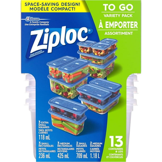 Ziploc To Go Storage Containers (Variety Pack 26 Count) - Walmart.ca
