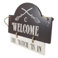 Witchcraft Welcome The Witch is in Crossed Broomsticks Wooden Wall Sign ...