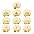 Pack of 10 Round Disc Earring Plugs Earrings Back Metal Ear Studs ...