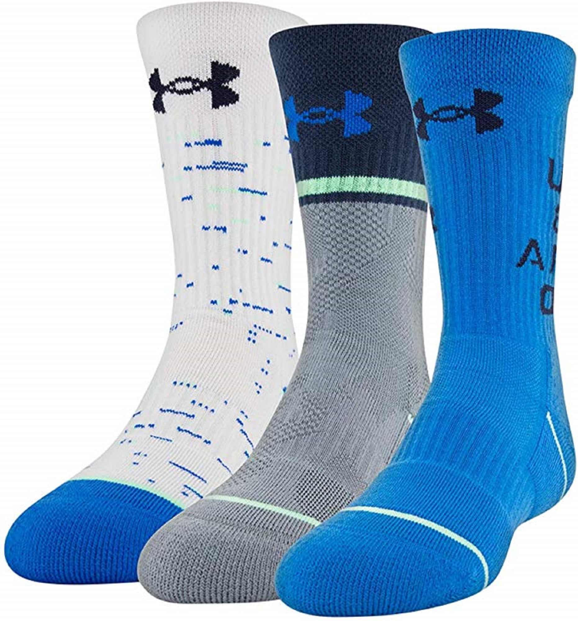 Under Armour Under Armour Youth Phenom Crew Socks 3 Pairs Youth Under Armour Under Armour Youth Phenom Crew Socks 3 Pairs Youth