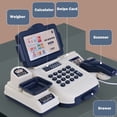 Toy Cash Register for Kids, Blue Calculator Cashier Preschool Toy for 3 ...