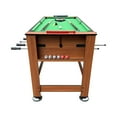 KICK Dyad 55″ 2-in-1 Multi Game Table (Brown) - Combo Game Table Set ...