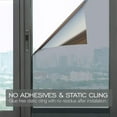 Twolll Multi Size One Way Mirror Window Film Privacy Sun Blocking Glass