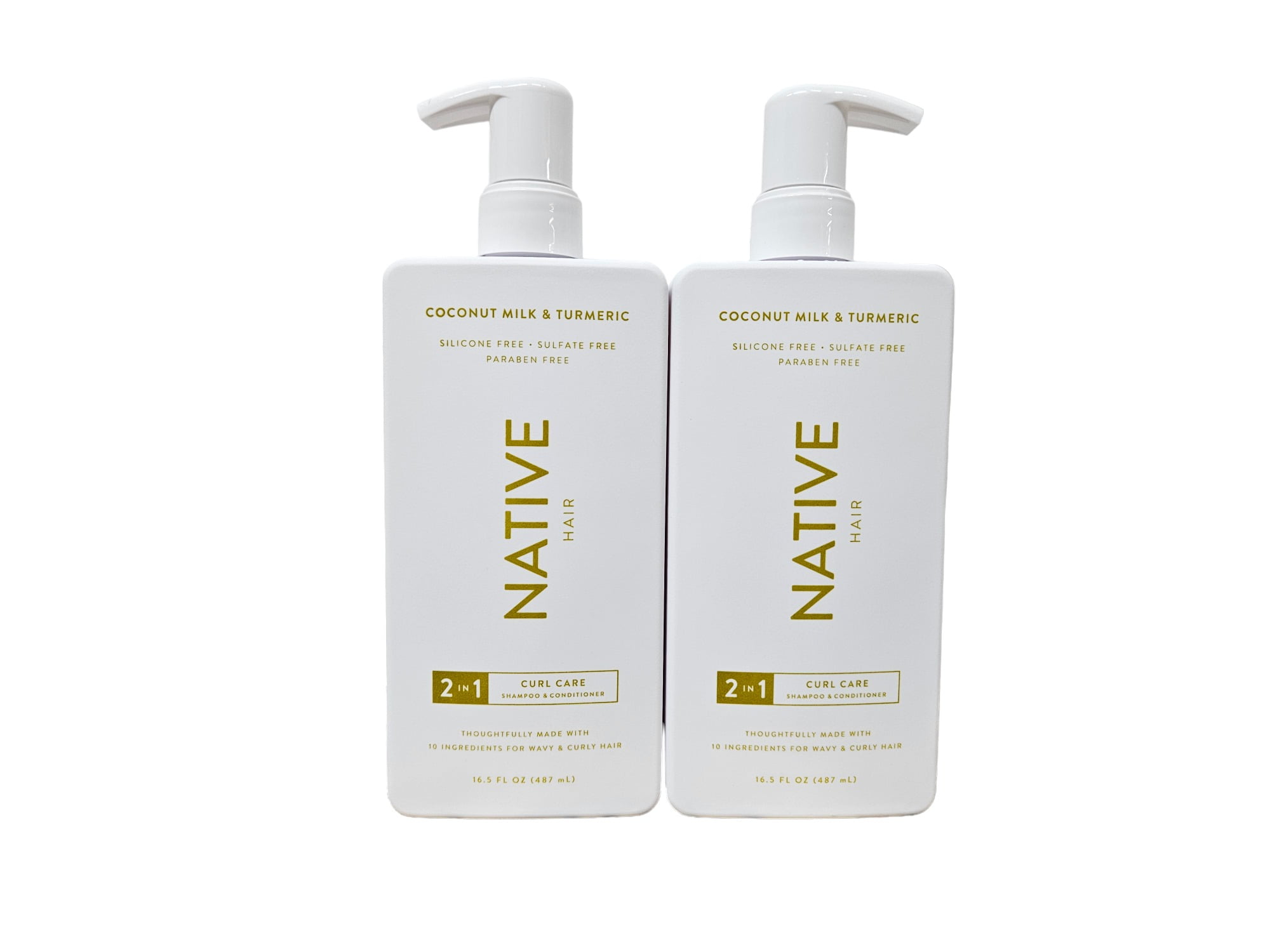 Native Coconut Milk & Turmeric Shampoo and Conditioner 2 in 1 Curl Care (2 Pack) | Walmart en línea