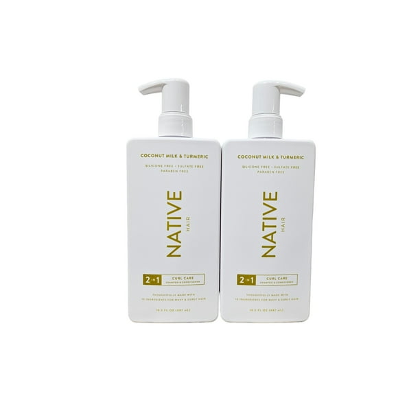 Native Coconut Milk & Turmeric Shampoo and Conditioner 2 in 1 Curl Care ...