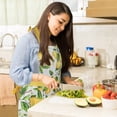 2026 New Women's Soft Heavy‑Duty Lemon Print Cotton Apron, Adjustable ...