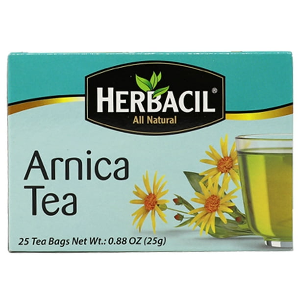 Herbacil Arnica Herbal Tea bags, All Natural, Caffeine Free, Net ...
