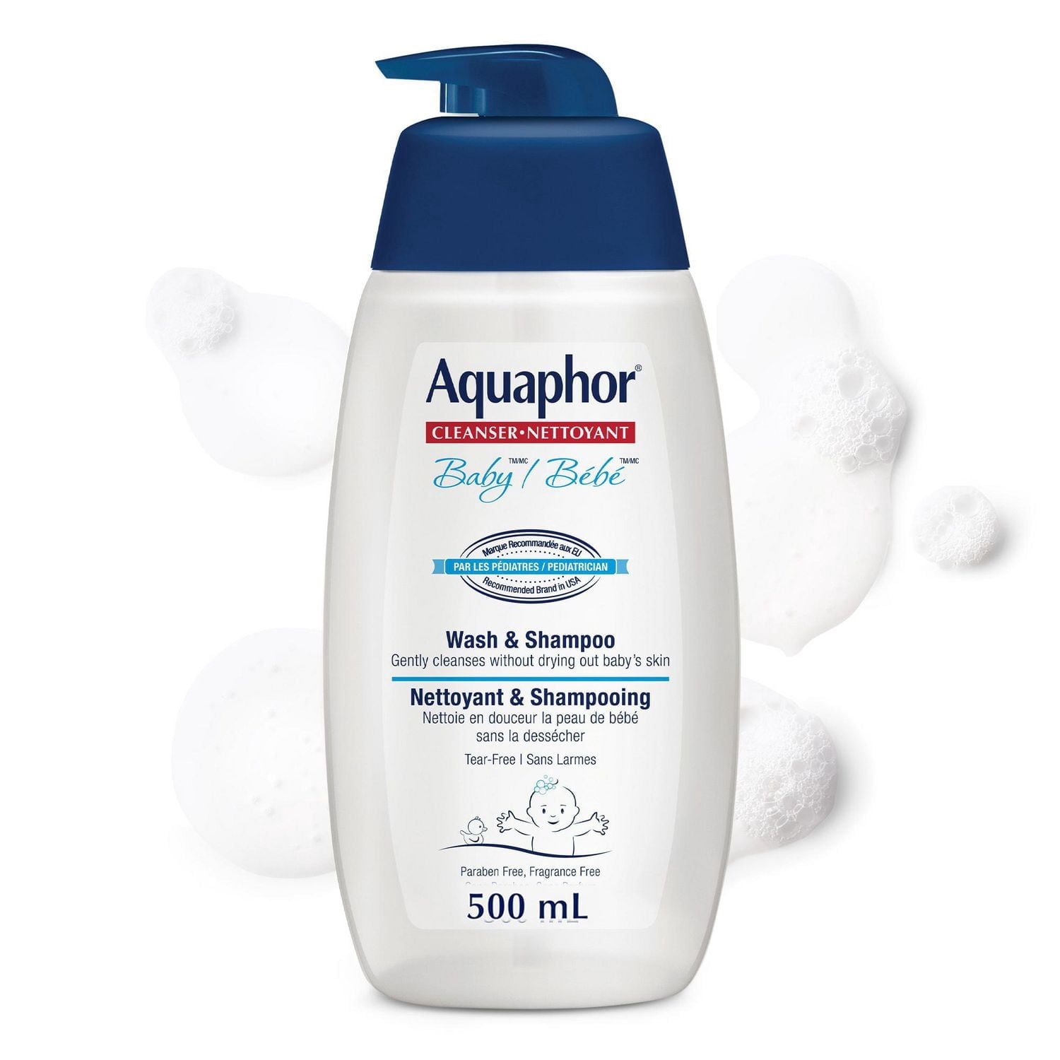 Aquaphor Baby Wash & Shampoo, Tear Free, Fragrance Free - Walmart.ca