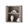 70 Inch Tall Farmhouse 5 Tier Bookshelf with Doors & Storage, Wooden ...