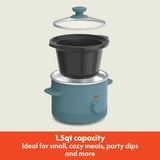 bella, 1.5 Qt Slow Cooker, Manual, Ceramic Nonstick Coating, 3 Heat ...
