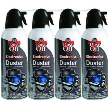 Onn. Electronics Duster Compressed Gas Cleaner, 10 oz, 4-Pack - Walmart.com