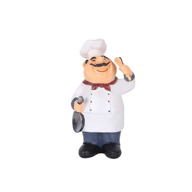 Wweixi Vintage Chef Figures Kitchen Ornament Display Statue Model Decor ...
