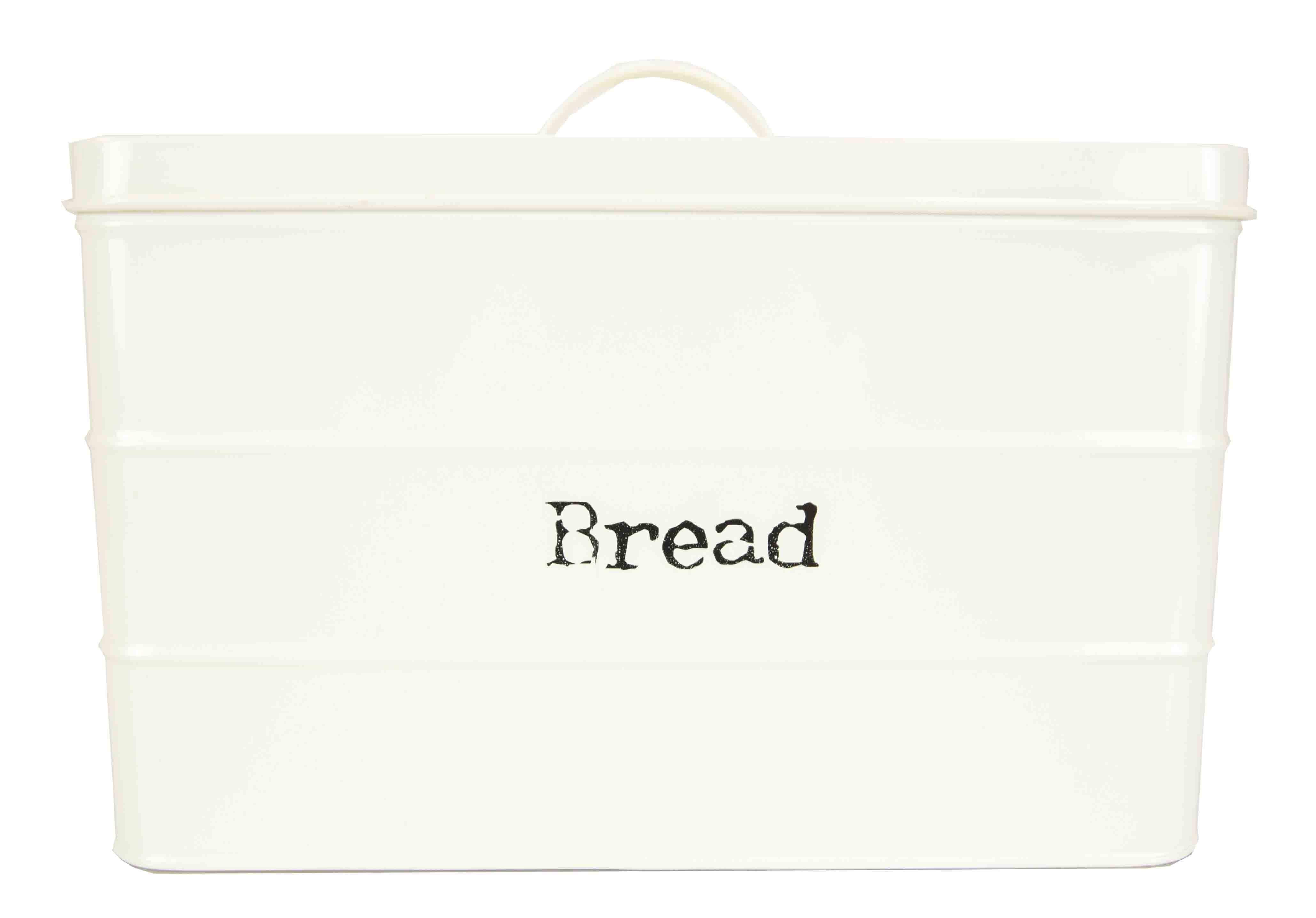 Home Basics Tin Bread Box, Ivory - Walmart.com