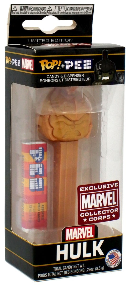 Marvel Funko POP! PEZ Hulk Candy Dispenser [Gold] - Walmart.com