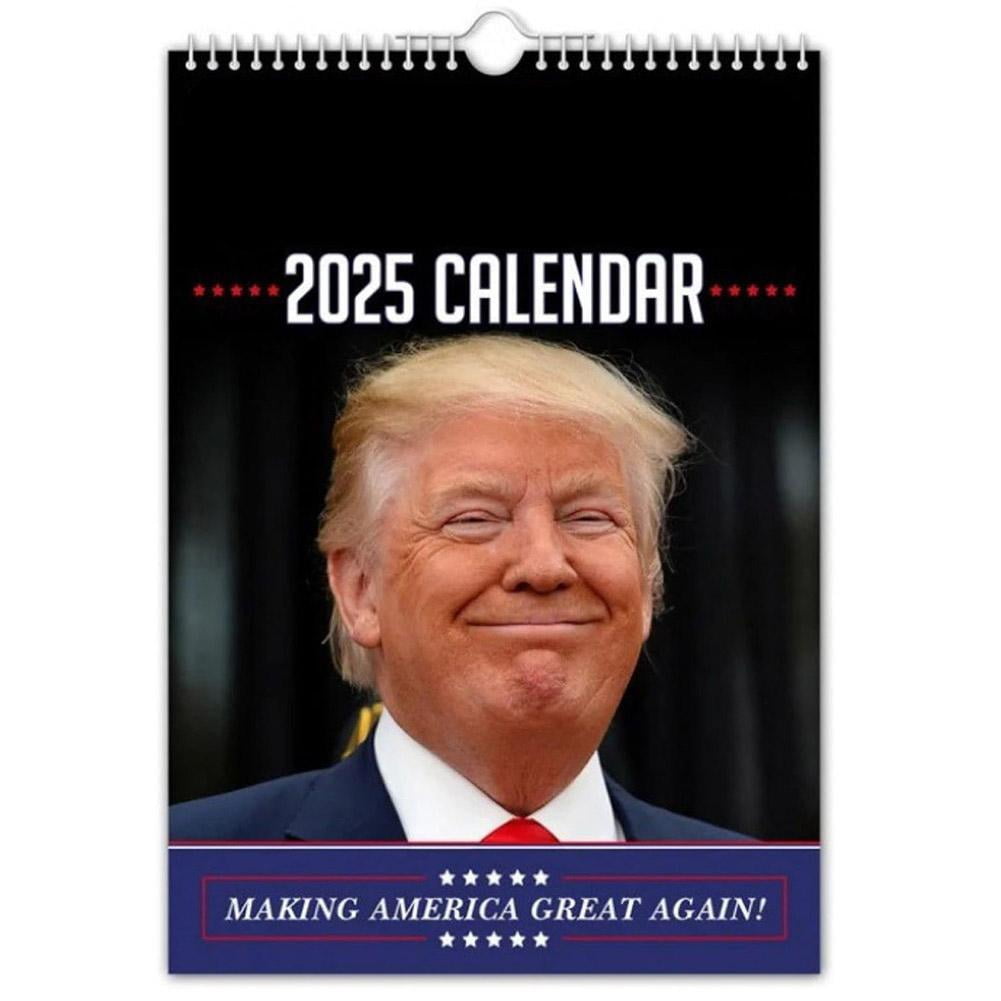 Ruifaya Calendario de pared mensual de 12 meses con regalos de Donald ...