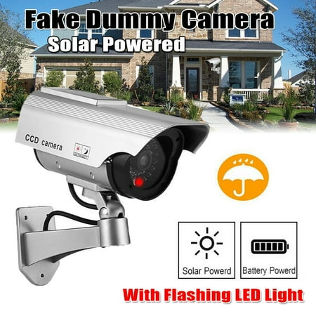 Solar Power LED CCTV Camera Fake Security Camera Outdoor Dummy ...