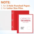 48 Pack Plastic Report Covers with 3 Prongs Presentation Folders Bulk ...