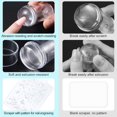 6 PCS French Tip Nail Stamp, PAGOW Nail Art Stamper Kit, Clear Silicone ...