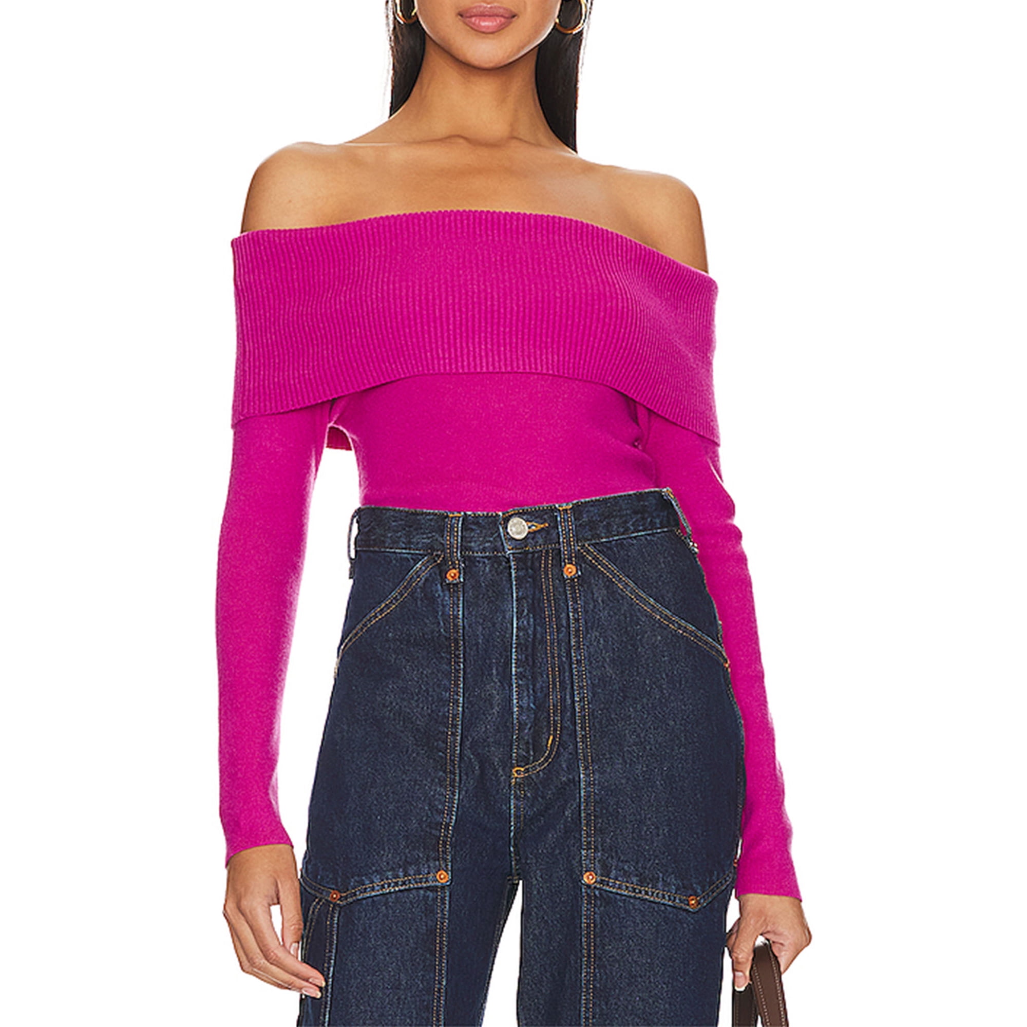 Click here for Xiaxaixu Women Slim Knit Sweater Solid Color Boat... prices