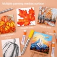 AUREUO 3x3 Inch Mini Canvas 12 Pack with 12 Easels – Small Art Set for ...