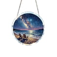 Acrylic Suncatcher Puzzle 83 Pieces, Blue Stained Acrylic Sun Catchers ...
