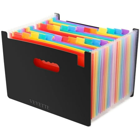 File Folder Organizer, Veyette Heavy Duty Expanding File Wallet with ...