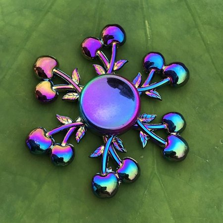 Anti stress fidget rainbow modern futuristic metal finger spinner(Q22 ...