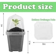 50 Pcs Clear Plant Nursery Pots with Humidity Dome-4" Reusable Plastic ...