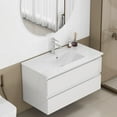 36-inch Bathroom Vanity With Sink Combo,Cabinet With 2 Big Drawers,Soft ...