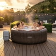 Bestway SaluSpa Bali 5-7 Person Inflatable Hot Tub, Round Energy ...