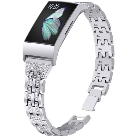 Joyozy Slim Bling Bands Compatible with Fitbit Charge 4/Fitbit Charge 3 ...