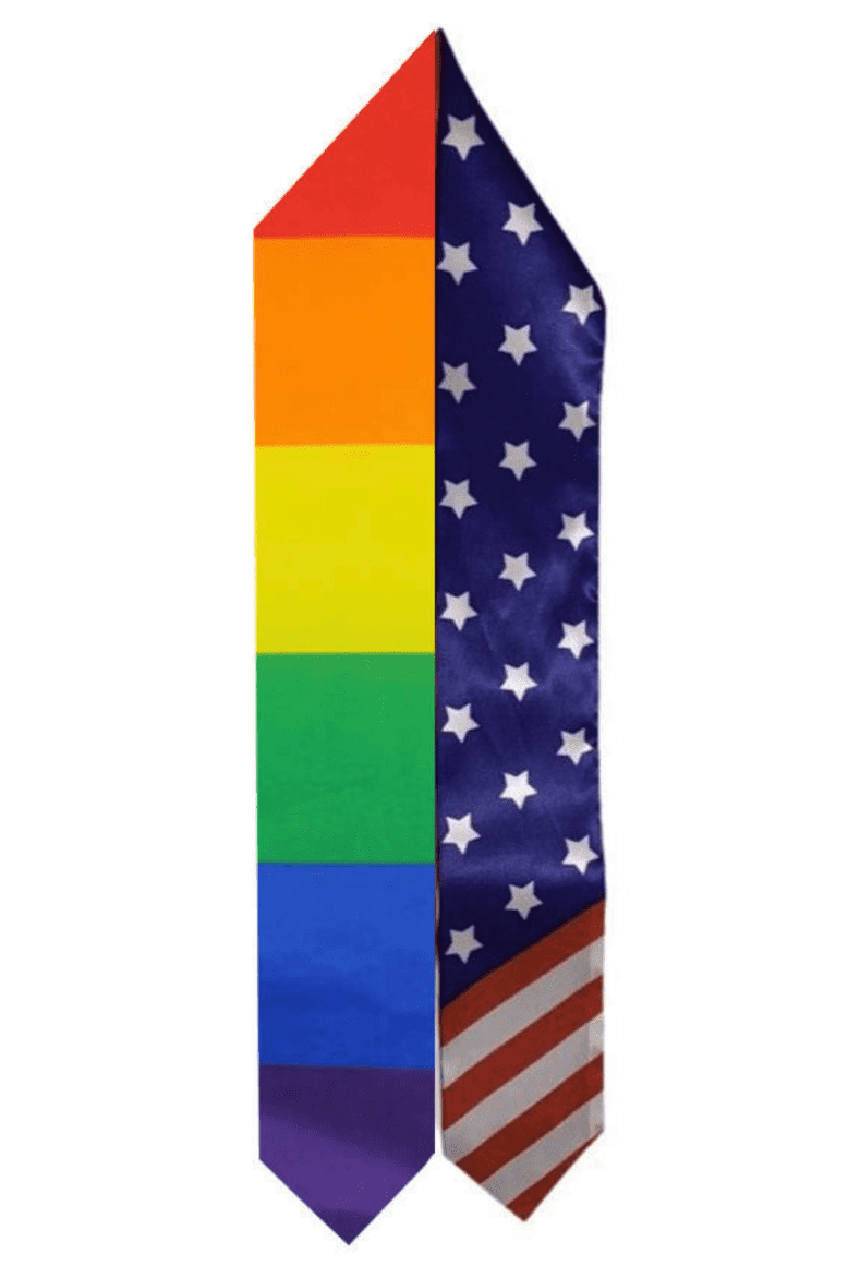 Rainbow USA Graduation Sash - Walmart.com