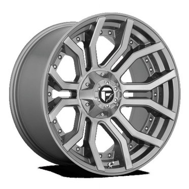 Fuel 1PC Aluminum Rim D712 RAGE 20X10in Gloss Black Red Tinted Clear ...