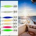 10Pcs Shrimp Lures Baits Squid Jigs 3.6g Fluorescent Squid Jigs ...