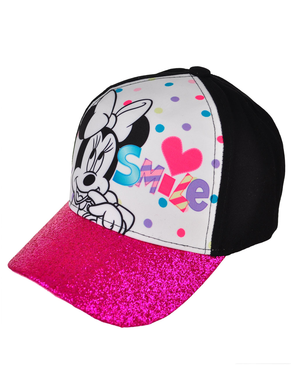 Disney Minnie Mouse Baseball Cap (Youth One Size) - black/white, one ...