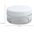 Beauticom 10g/10ml (0.36 oz) Clear Plastic Jars with Lids for Creams ...