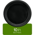PLASTICPRO Black Disposable Plates, 10-Inch, Lightweight, Durable, 200 ...