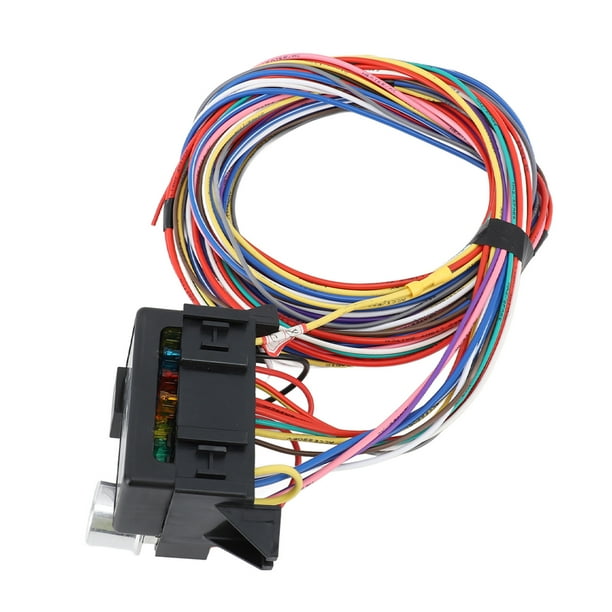 Harness 12 Circuit Wiring Harness Set Heat Fuse Panel Heater Relay Wire ...
