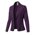 FashionOutfit Women's Solid Long sleeve Open Front Office Blazer Jacket ...