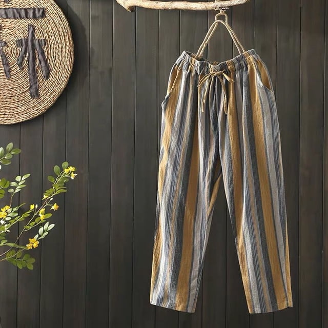 Click here for Chuank Vintage Striped Harem Pants Women Streetwea... prices