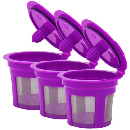 AAOMASSR 3/6PCS Single Serve Coffee Filters Reusable K Cups with 304 ...