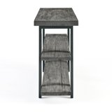 Alaterre Farmhouse Reclaimed Wood Console Table with Shelves, Slate ...