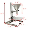 INTBUYING Stainless Steel Feeding Hopper 5MM with Support Stand Manual ...