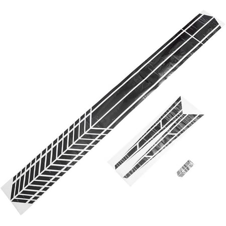 Black Car Side Stripe Sticker Set Racing Car Body Decal PVC Adhesive ...